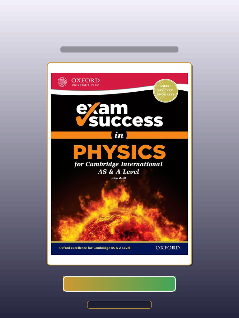 Exam Success in Physics for Cambridge as a Level John Quill Test Bank ...