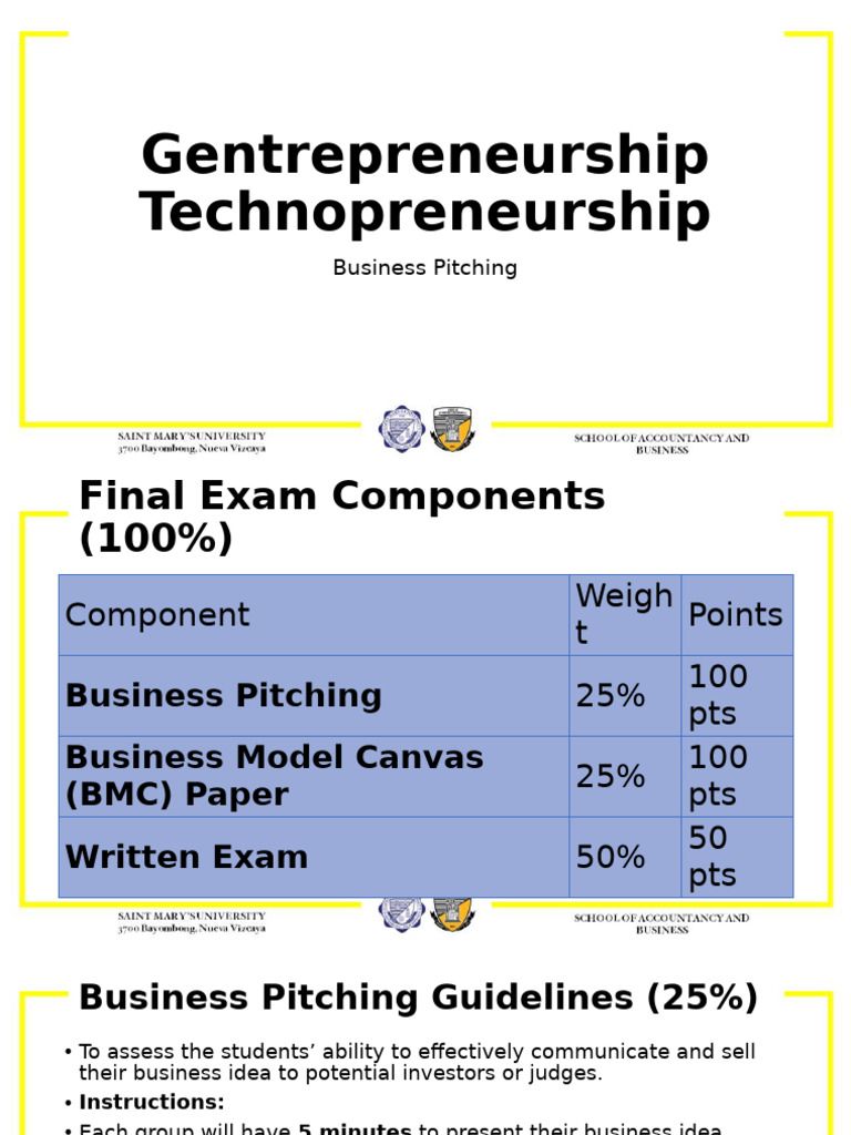 Business Pitching Guidelines | PDF | Business Model | Prototype
