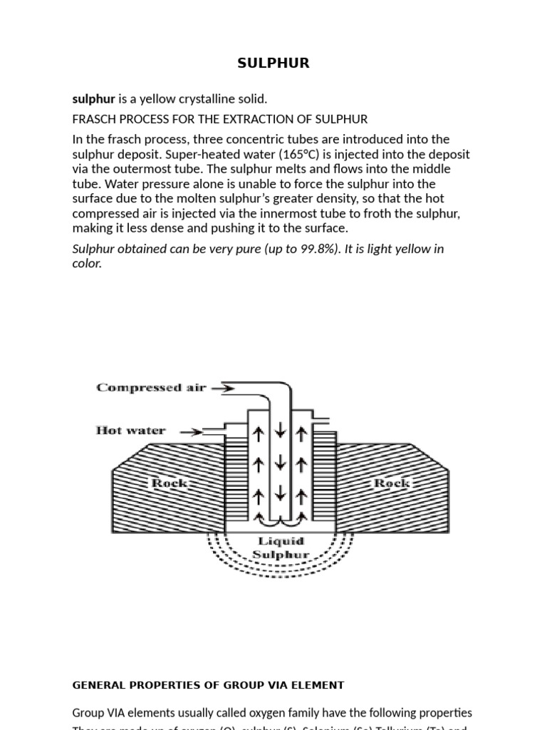 SULPHUR 6-8 | PDF | Sulfuric Acid | Sulfur