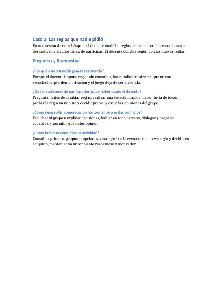 Caso 2 Preguntas y Respuestas | PDF