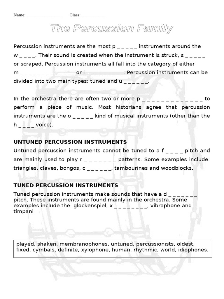 Understanding Percussion Instruments | PDF