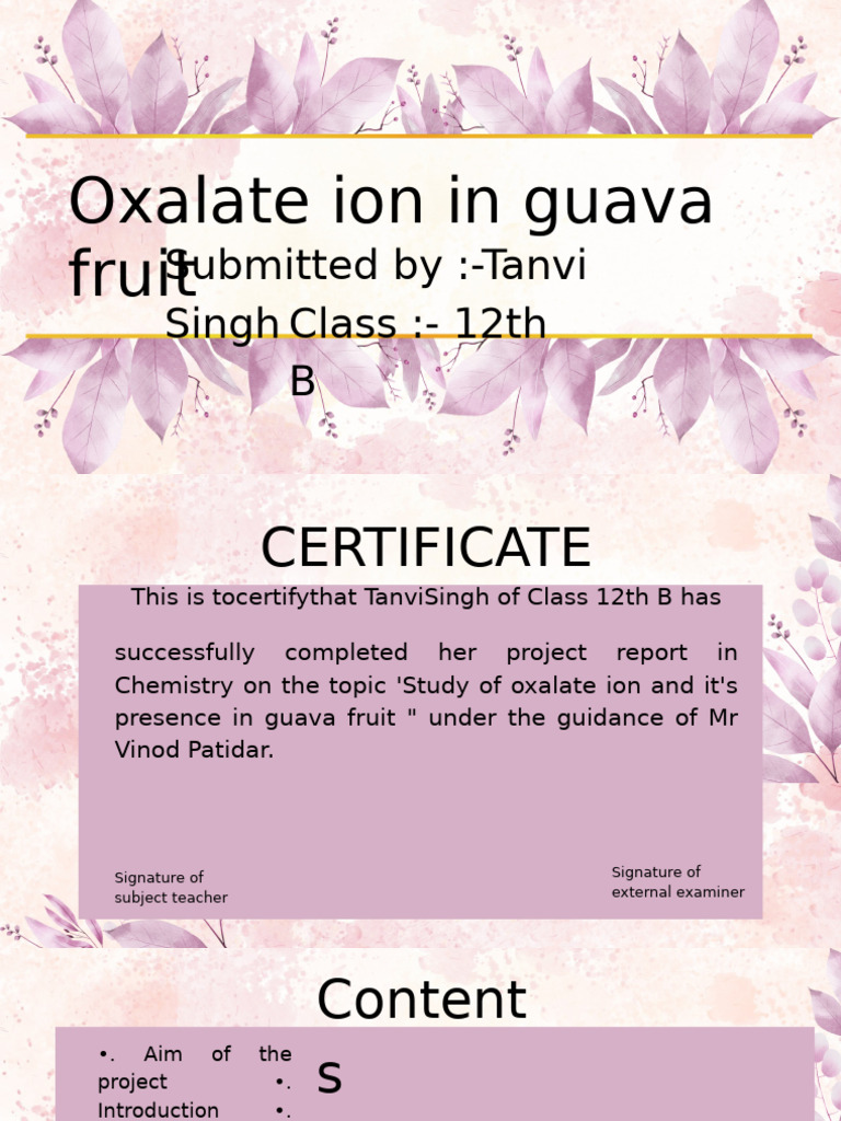 Oxalate Ion in Guava Fruit - 20251208 - 193833 - 0000.pdf - 20251208 ...