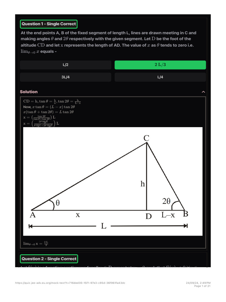 Limit Continuity and Differentiability (Sol) | PDF | Rational Number ...