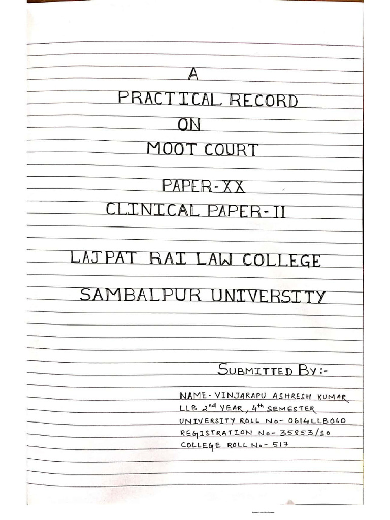 Moot Court Record | PDF