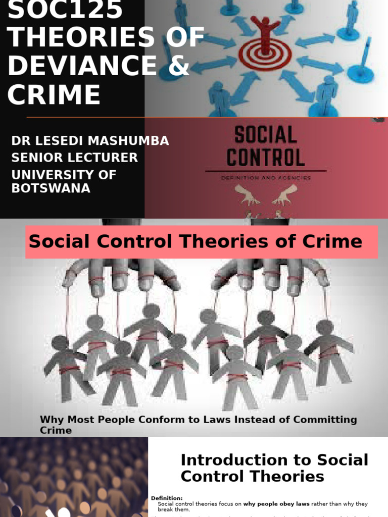 Understanding Social Control Theories | PDF | Deviance (Sociology) | Crimes