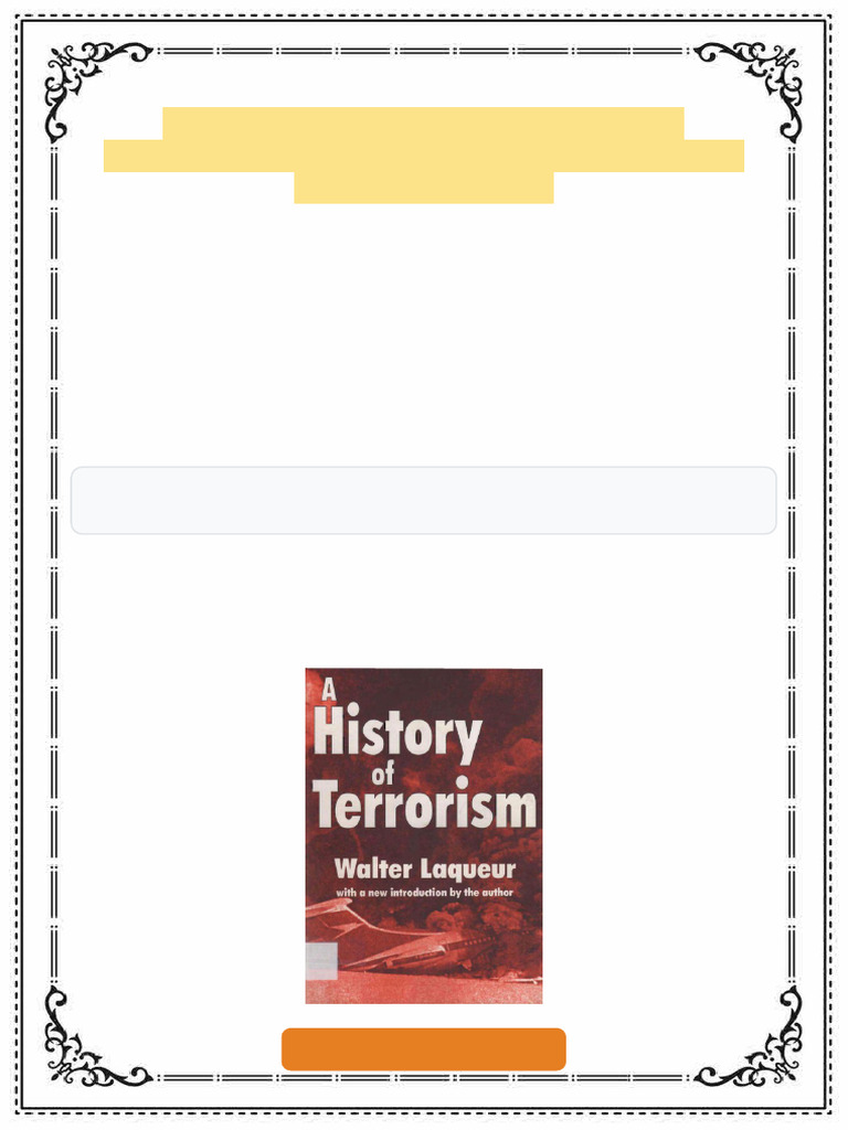 A History of Terrorism 3° Edition Edition Walter Laqueur ebook synced ...