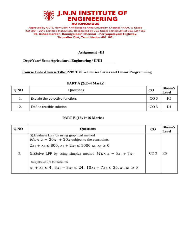 Assignment III FSLP | PDF