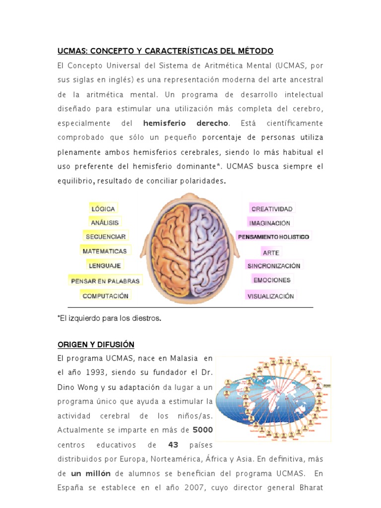 UCMAS | PDF | Aprendizaje | Cognición