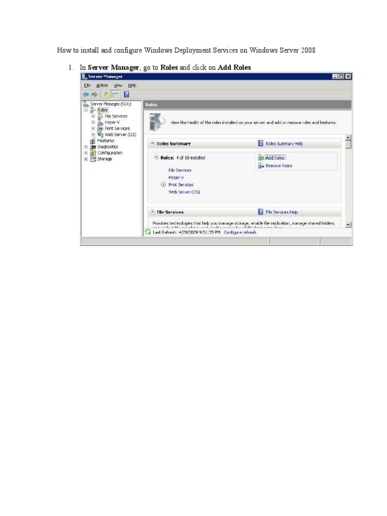 Setup WDS | PDF | Microsoft Windows | Booting