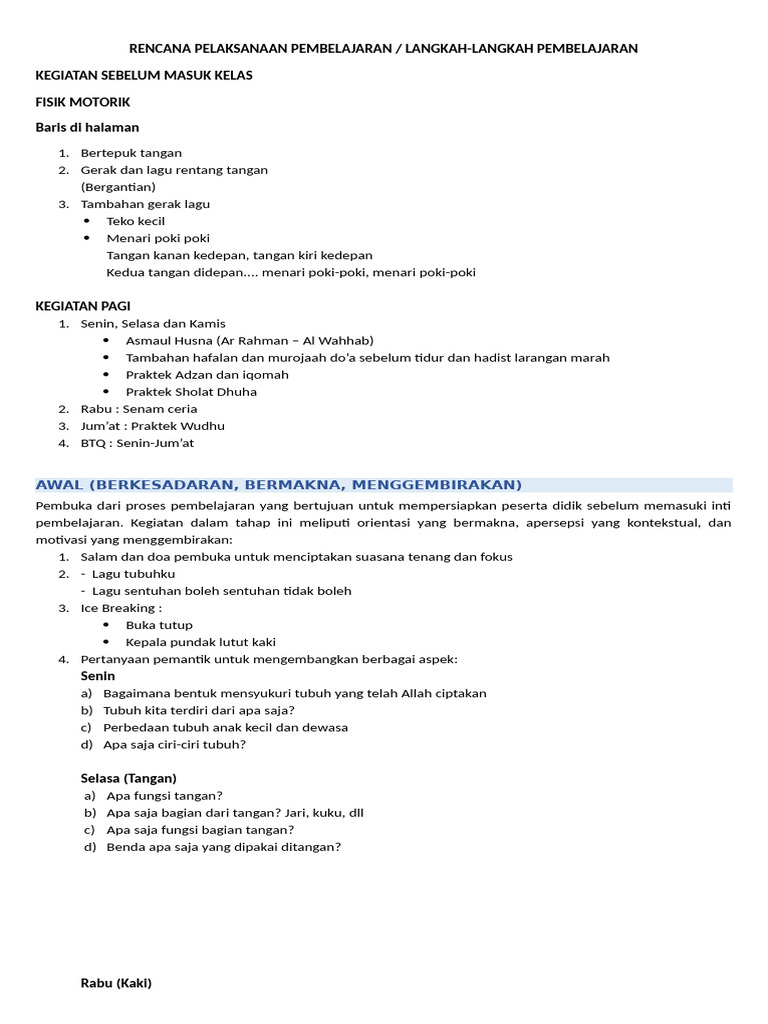 RPPM-RPPH Tubuhku | PDF