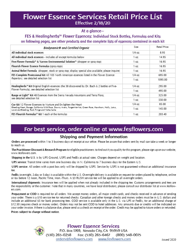 Retail Price List 2020 | PDF | United States Postal Service | Money Order
