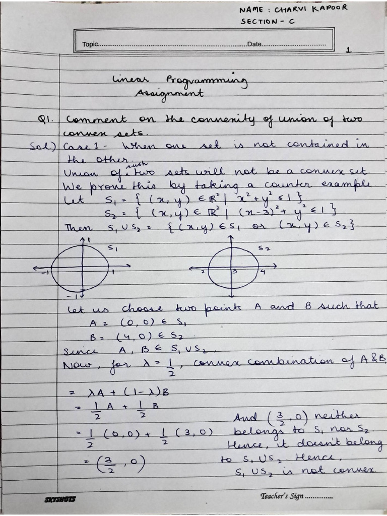 Linear Programming Assignment | PDF