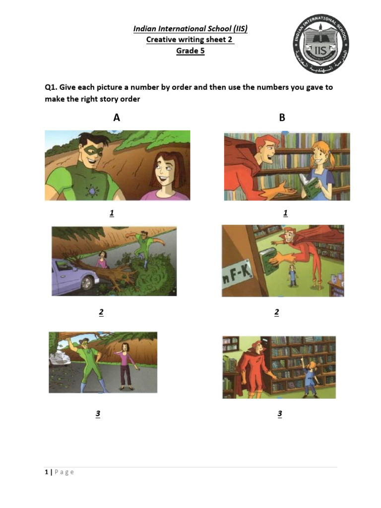 Grade 5 Creative Writing Activity | PDF
