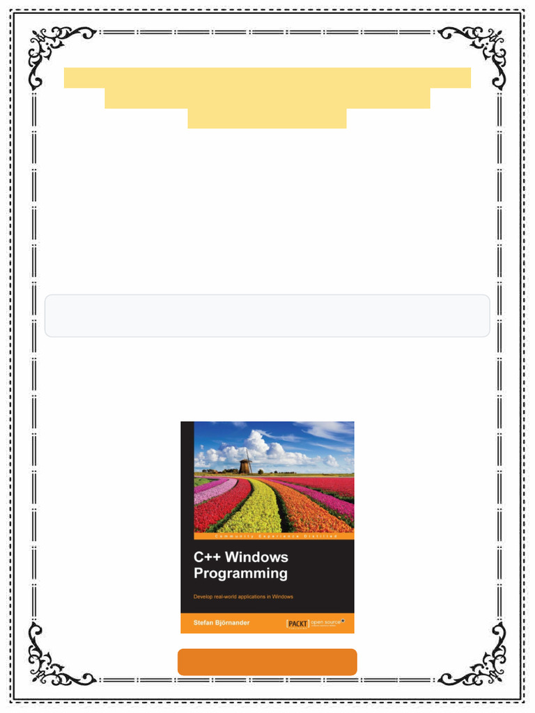 C Windows Programming 1st Edition Stefan Björnander ebook updated file ...