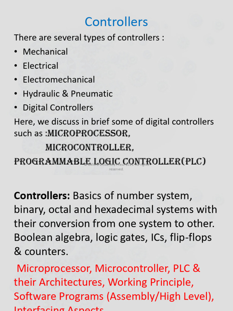 UNIT 4 Controllers 2025 Students | PDF | Programmable Logic Controller ...