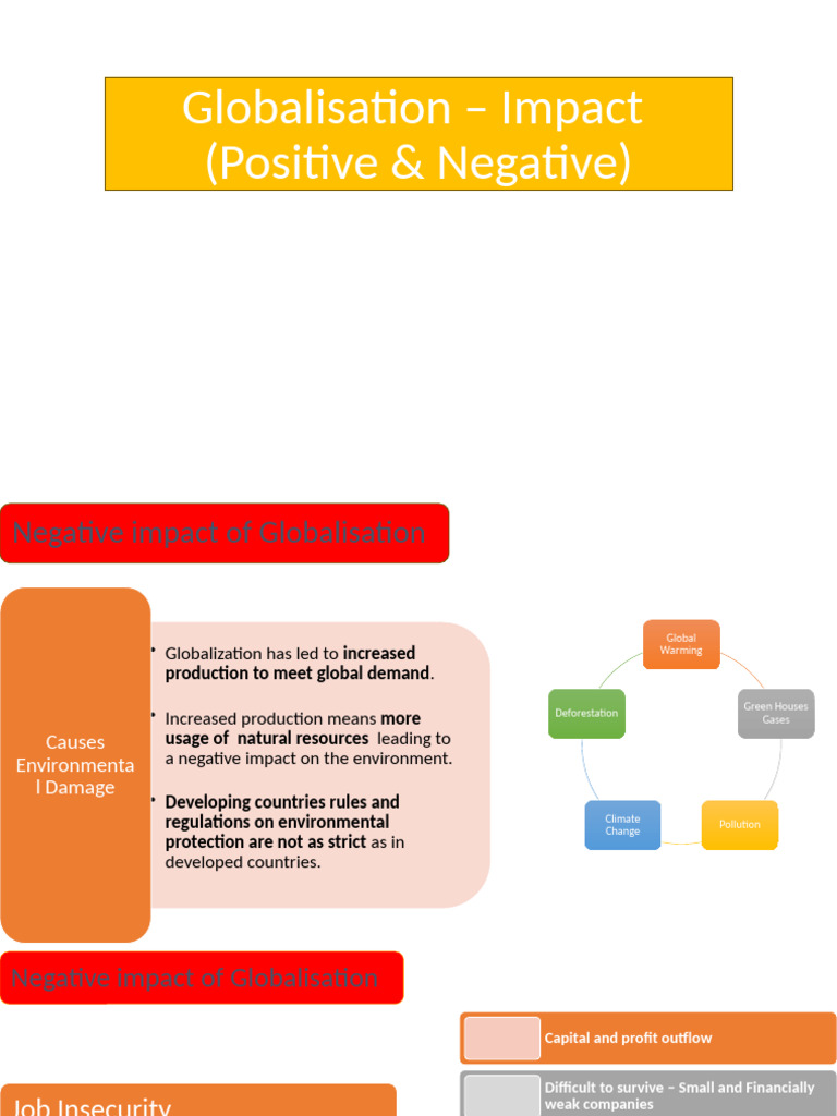 Globalisation - Impact | PDF | Globalization | Natural Environment