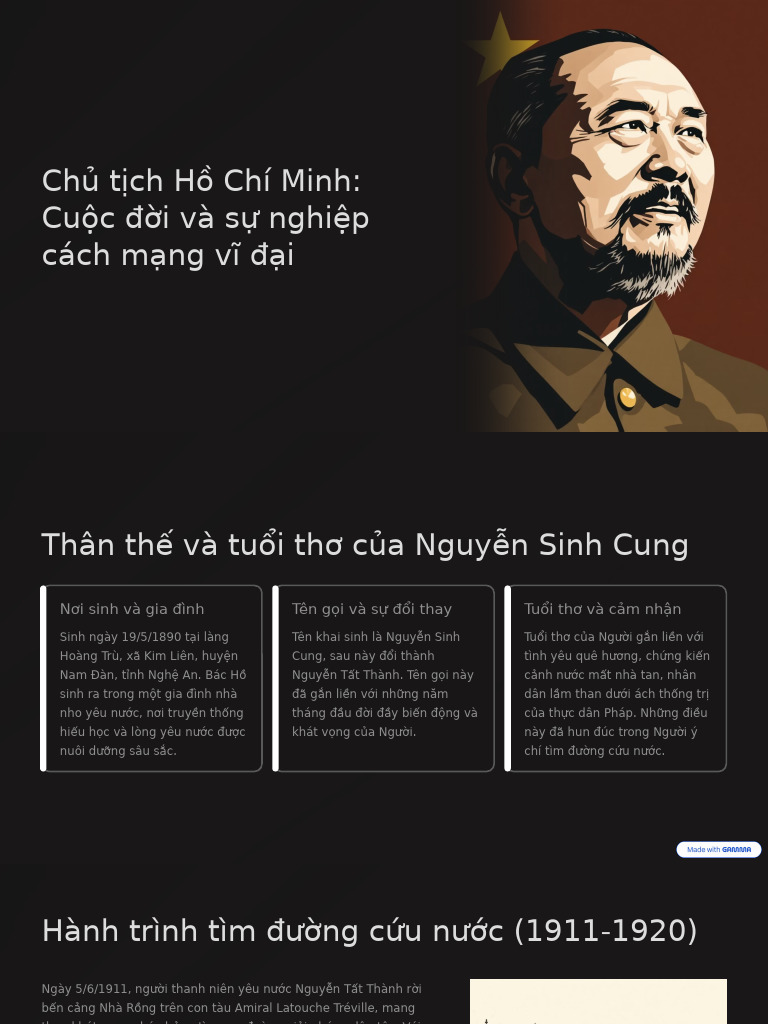 Chu Tich Ho Chi Minh Cuoc Djoi Va Su Nghiep Cach Mang Vi Djai | PDF