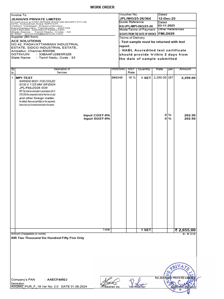 Wo 364 Ace Solutions Fmld029 | PDF | Business