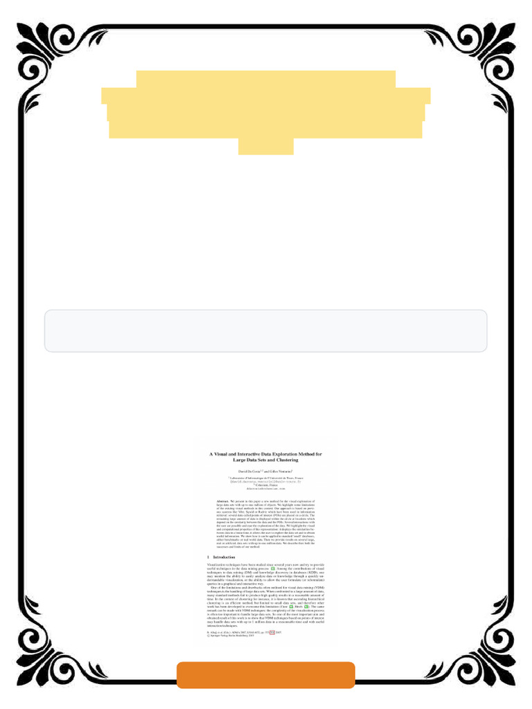 A Visual and Interactive Data Exploration Method For Large Data Sets ...
