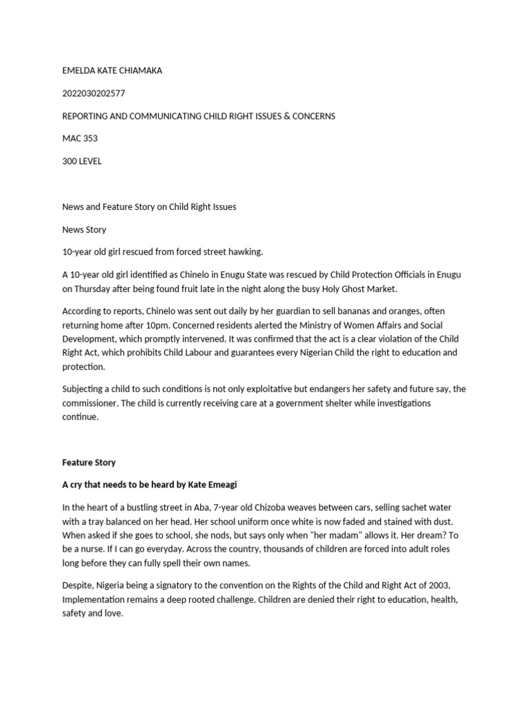 Emelda Kate Chi-Wps Office | PDF | Social Institutions | Human Rights