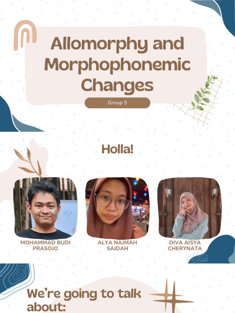 Allomorphy and Morphophonemic | PDF | Word | Morphology (Linguistics)