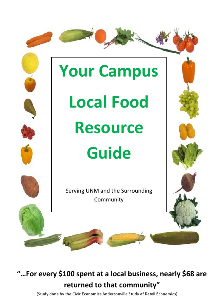 Your Campus Local Food Resource Guide | PDF | Local Food | Foods