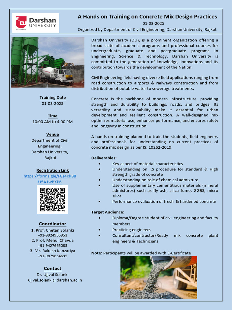 A hands on training on Concrete mix design practices | PDF | Concrete ...