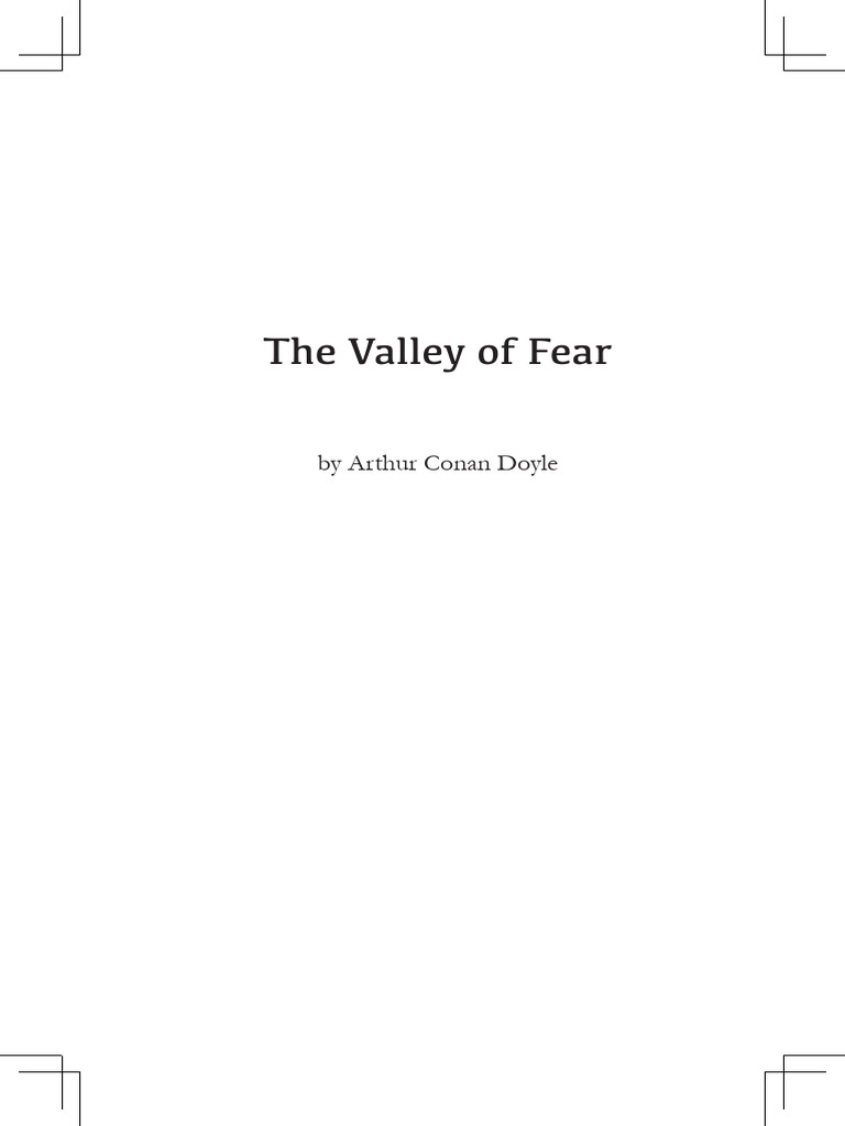 27 The Valley of Fear-2025.11.16 | PDF | The Valley Of Fear | Professor ...