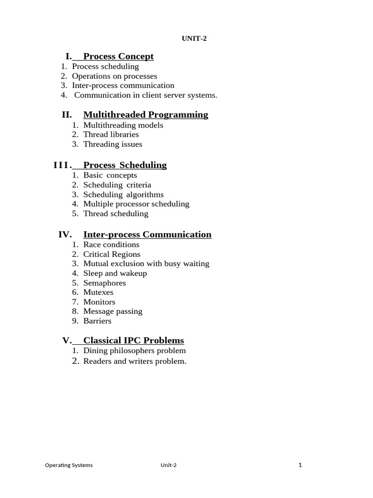 OS - UNIT-2 | PDF | Thread (Computing) | Scheduling (Computing)