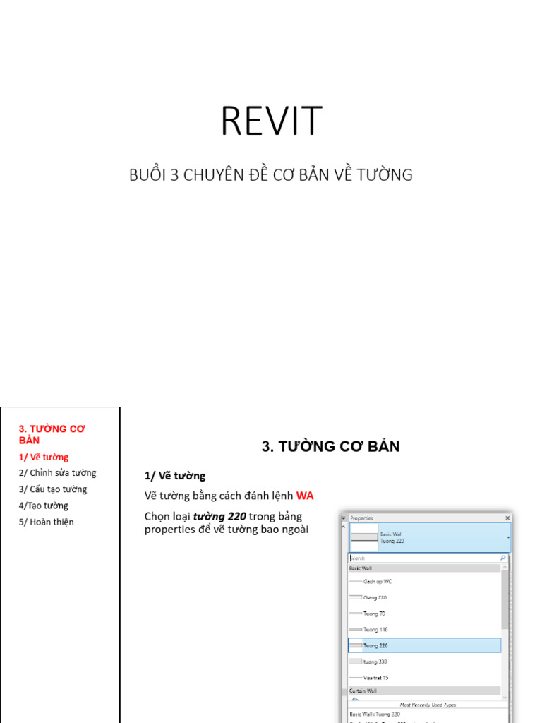 Revit Arc Phan Ly Thuyet 3.1 | PDF