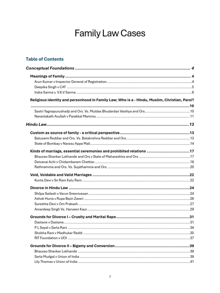 Family Law Cases | PDF | Marriage | Wife