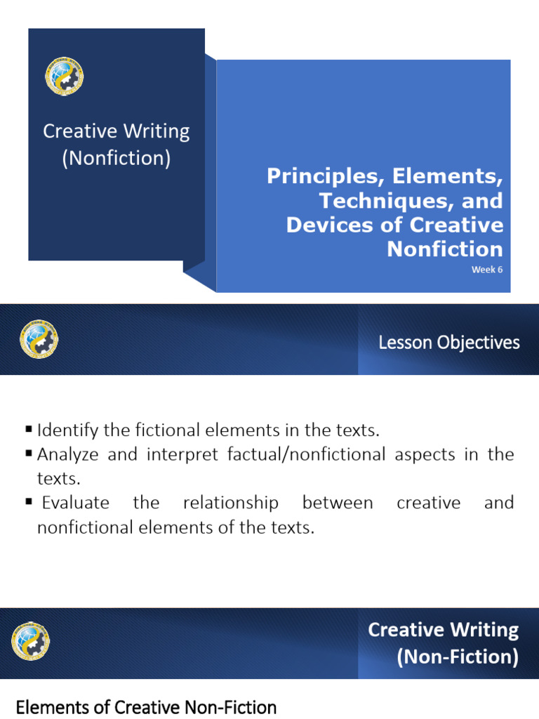 Elements of Creative Nonfiction | PDF | Narrative | Creative Nonfiction
