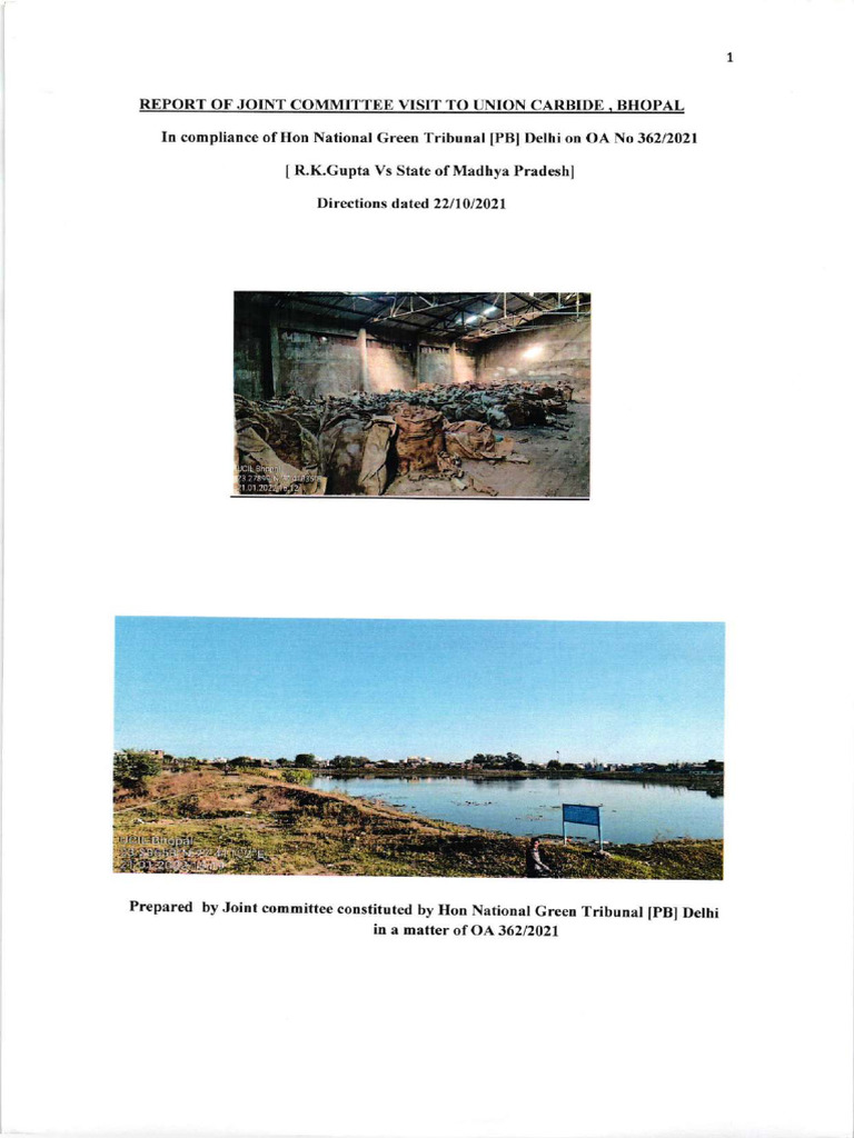 Joint Committee Inspection Report in OA 362 of 2021 (R.K. Gupta Vs ...