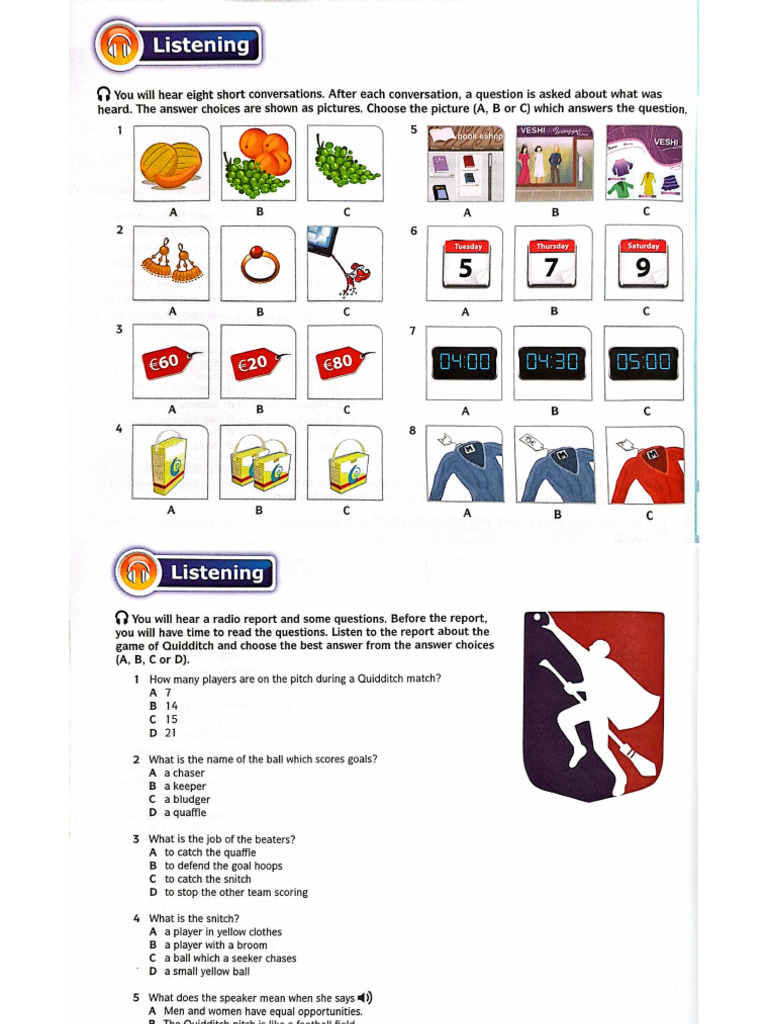 Listening - Workbook Download B1+ | PDF