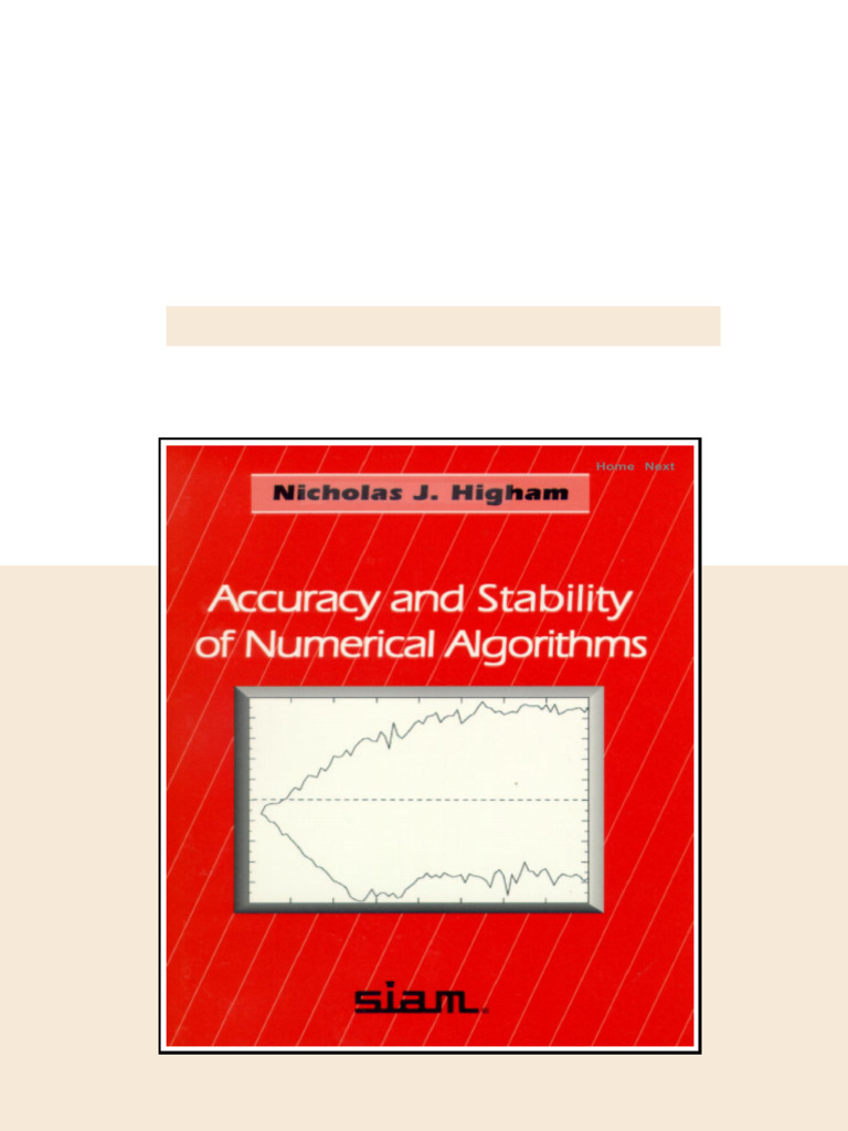 Accuracy and Stability of Numerical Algorithms Foreword latest pdf 2025 ...