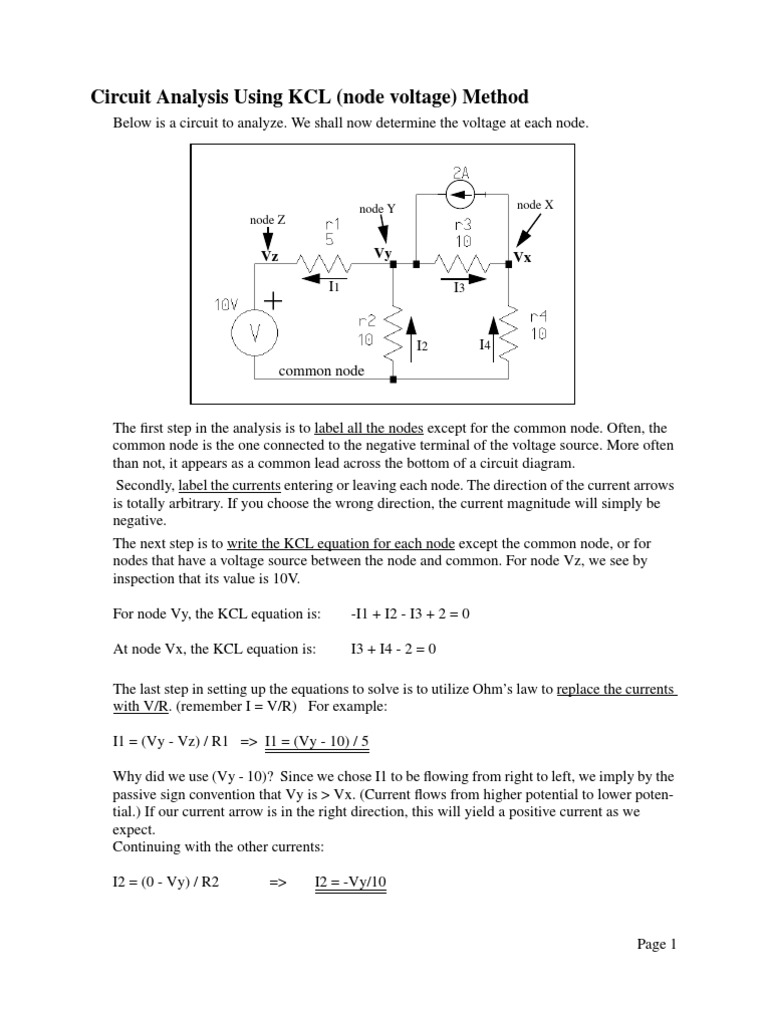 KCL Analysis Ok | Download Free PDF | Voltage | Equations