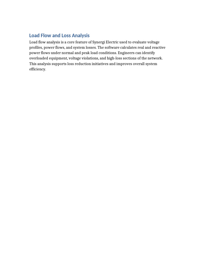 Synergi Electric Document 3 | PDF