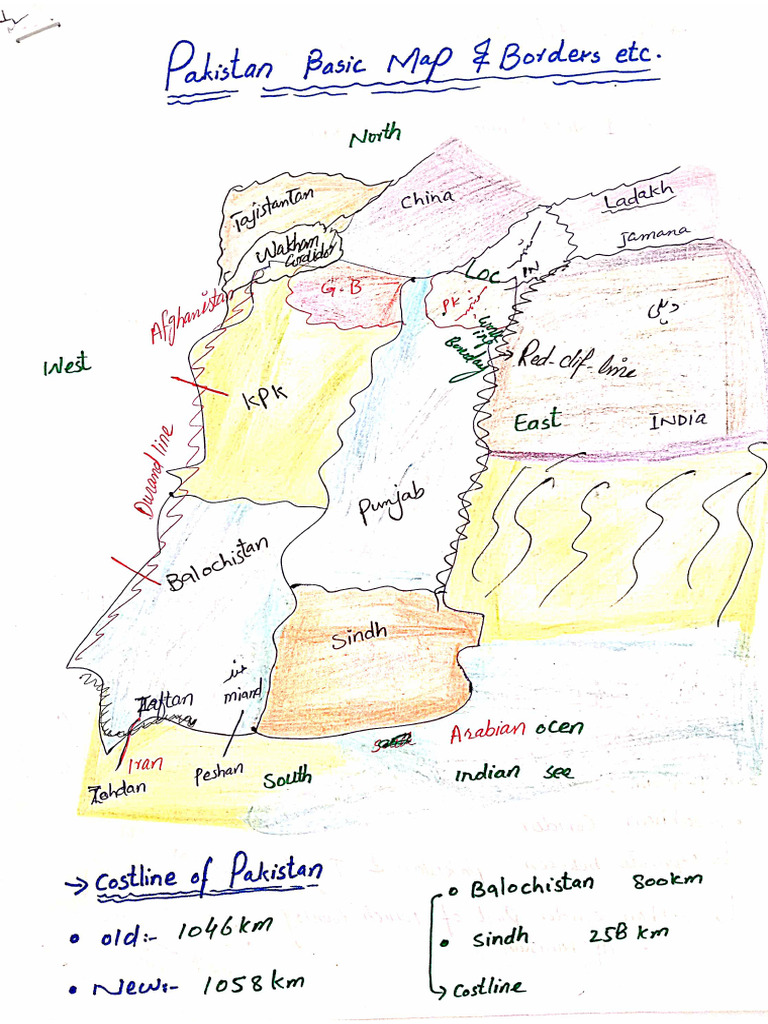 Pakistan Maps Border | PDF