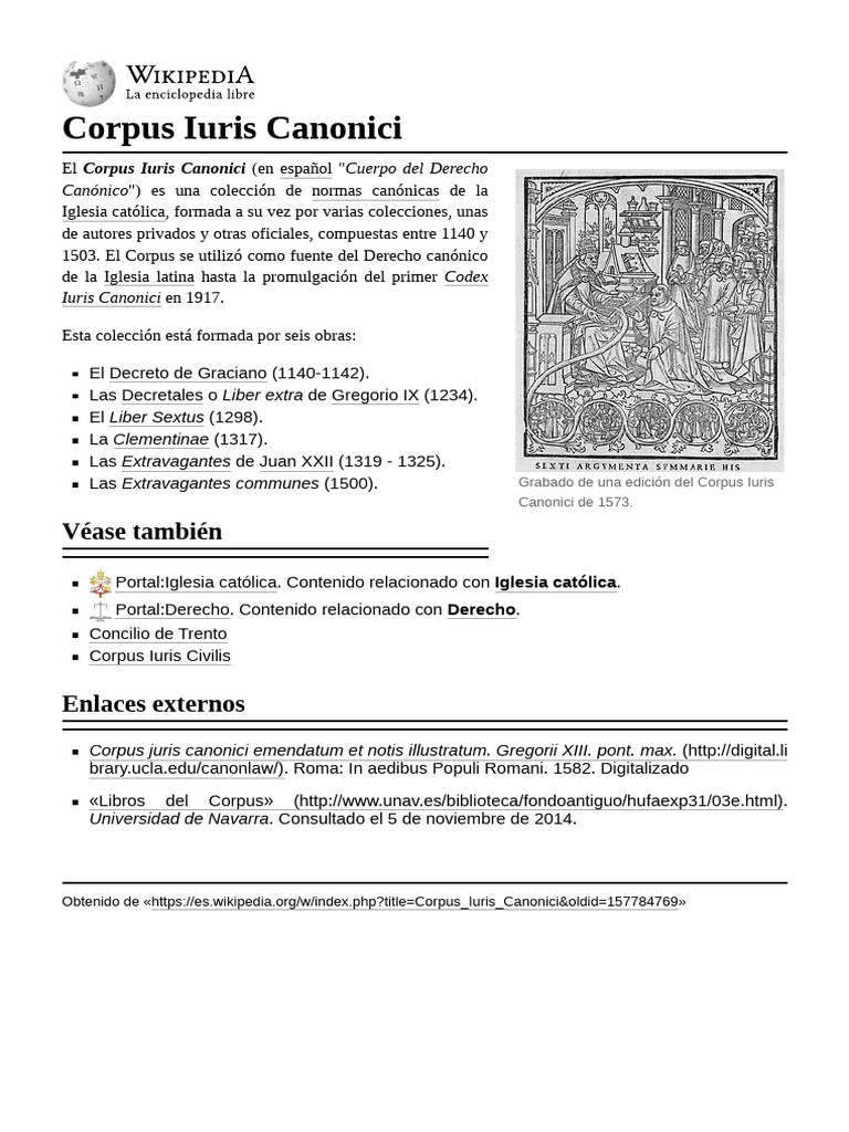 Historia del Corpus Iuris Canonici | PDF