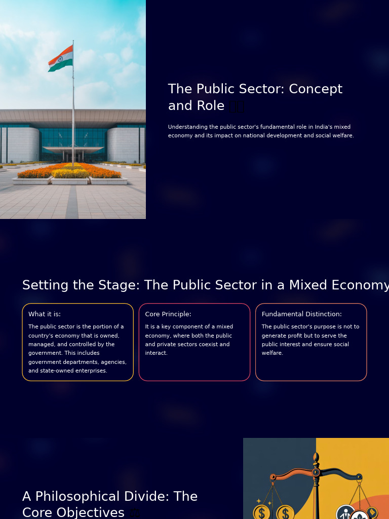 The Public Sector: Concept and Role | PDF | Capitalism | State Owned ...