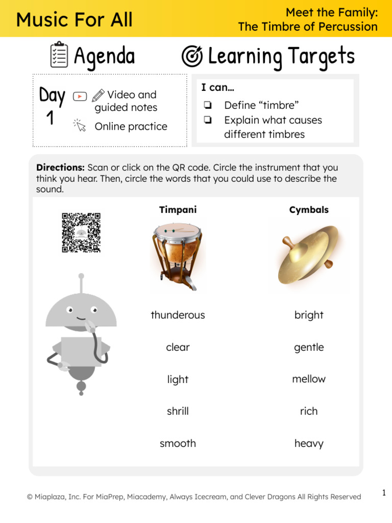 Timbre of Percussion Instruments Guide | PDF | Music Industry | Musicology