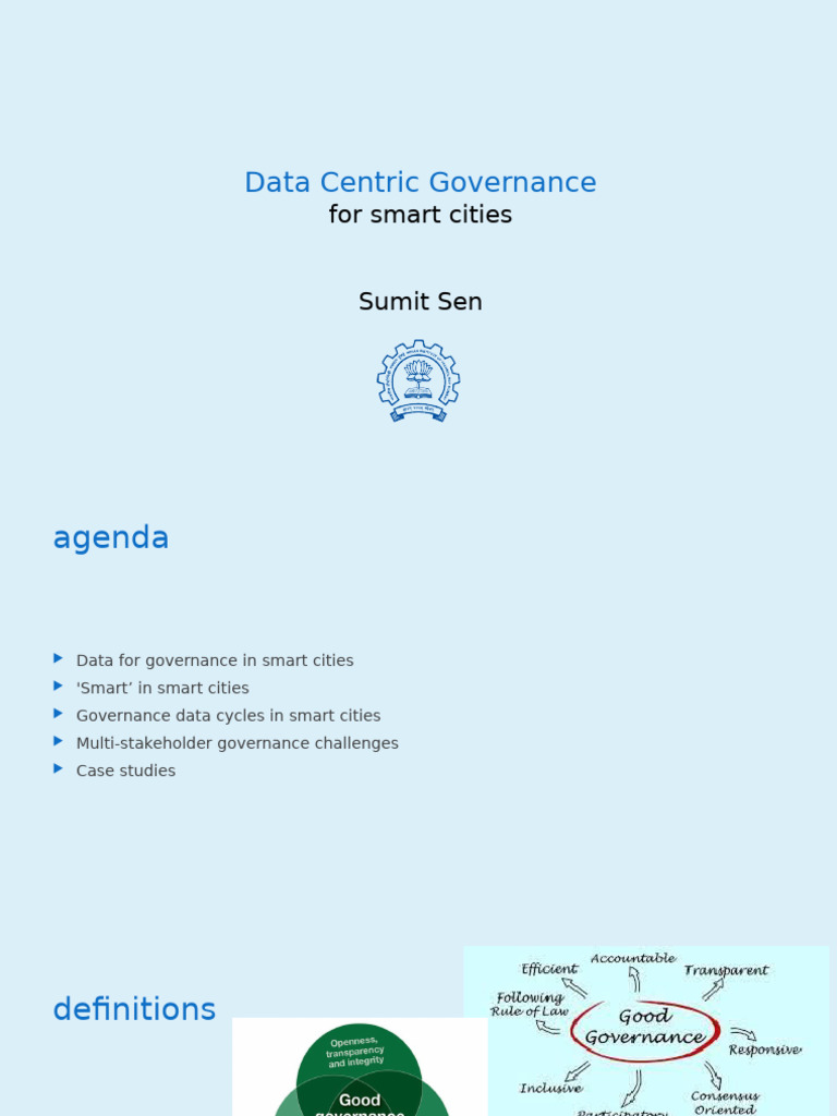 Data Centric Governances For Smart Cities | PDF | Governance | Internet ...