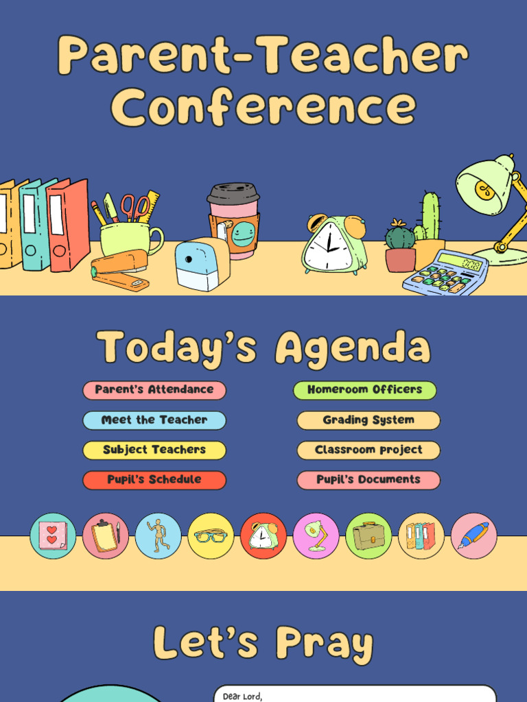 Parent-Teacher Conference Agenda | PDF | Teachers | Schools
