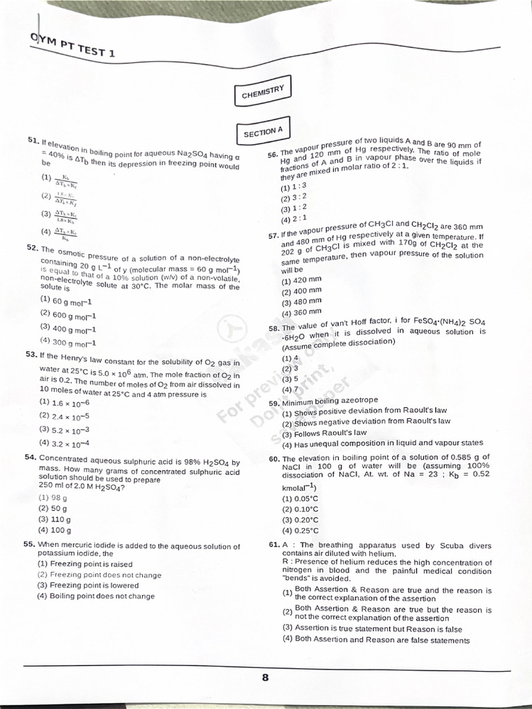 COE Test (Solutions) | PDF