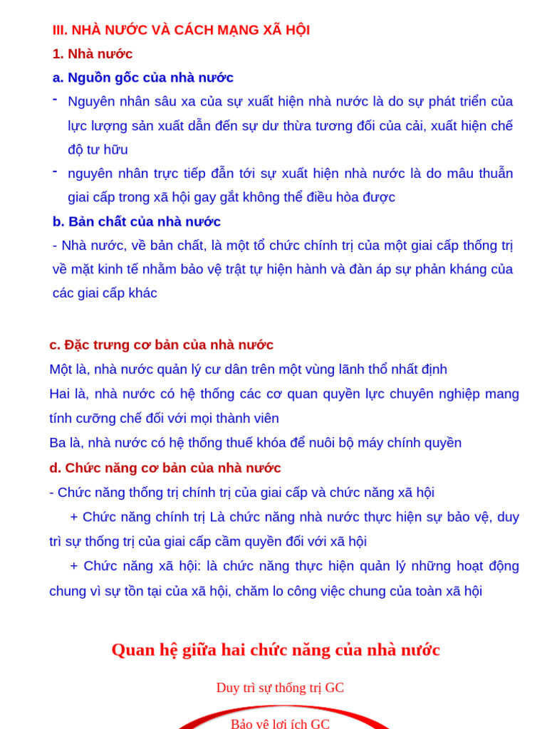III-nhà Nư C Và Cách M NG Xã H I - Chương 3 | PDF
