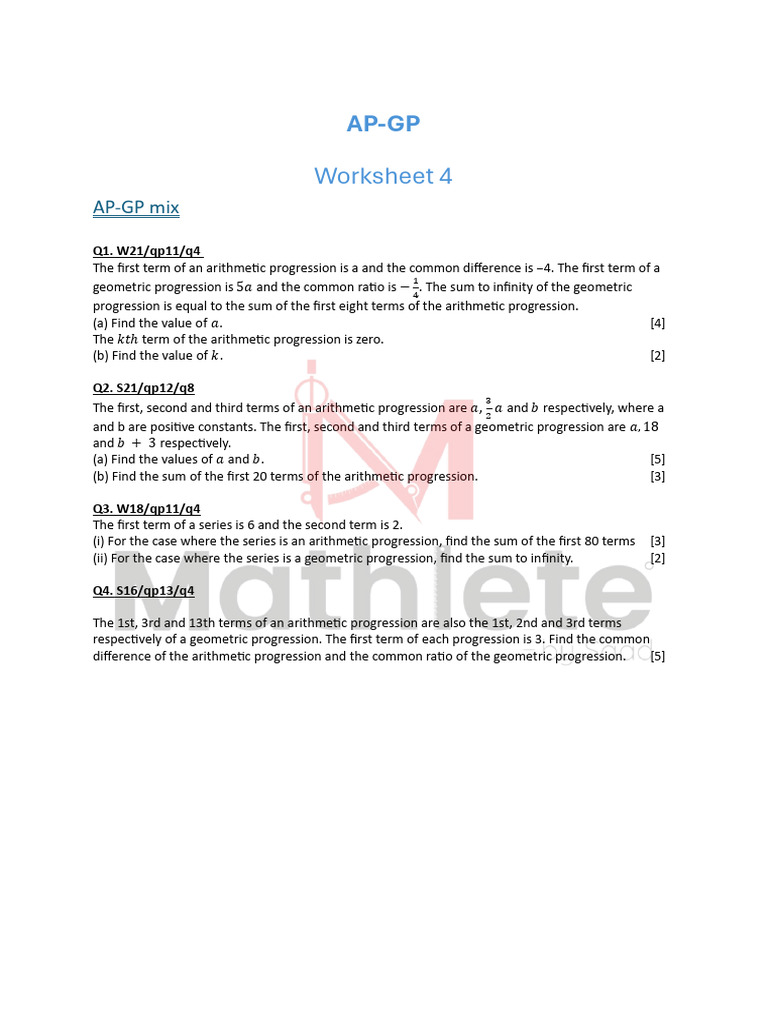 APGP Worksheet 5 | PDF