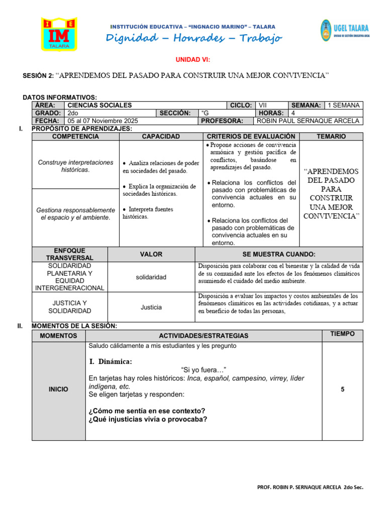 Ignacio Merino SESIÓN 07 - UNIDAD 06 - 2do G | PDF | Imperio Inca ...