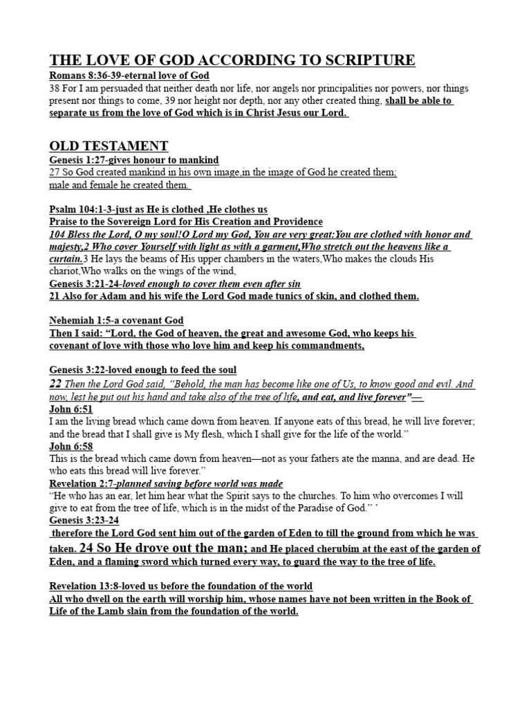 Understanding God's Love in Scripture | PDF | Paul The Apostle | Acts ...