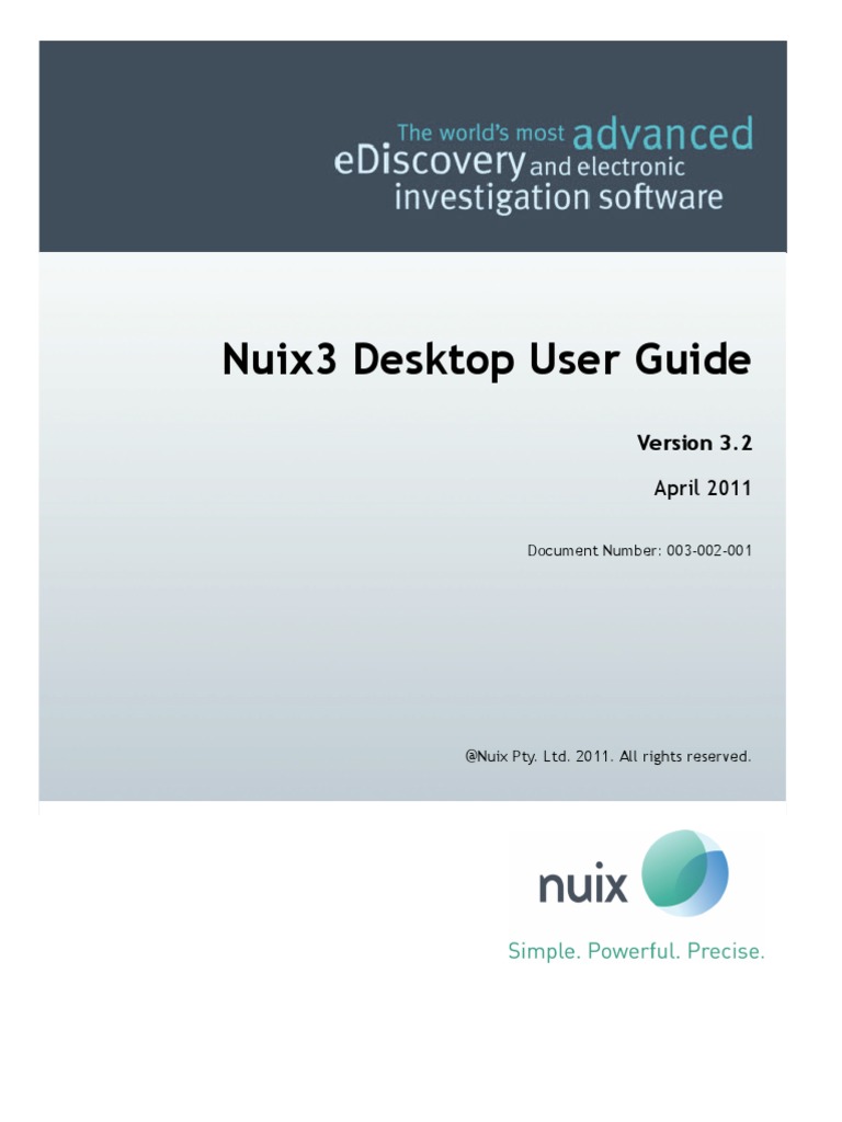 NUIX User Guide | PDF | Menu (Computing) | Tag (Metadata)