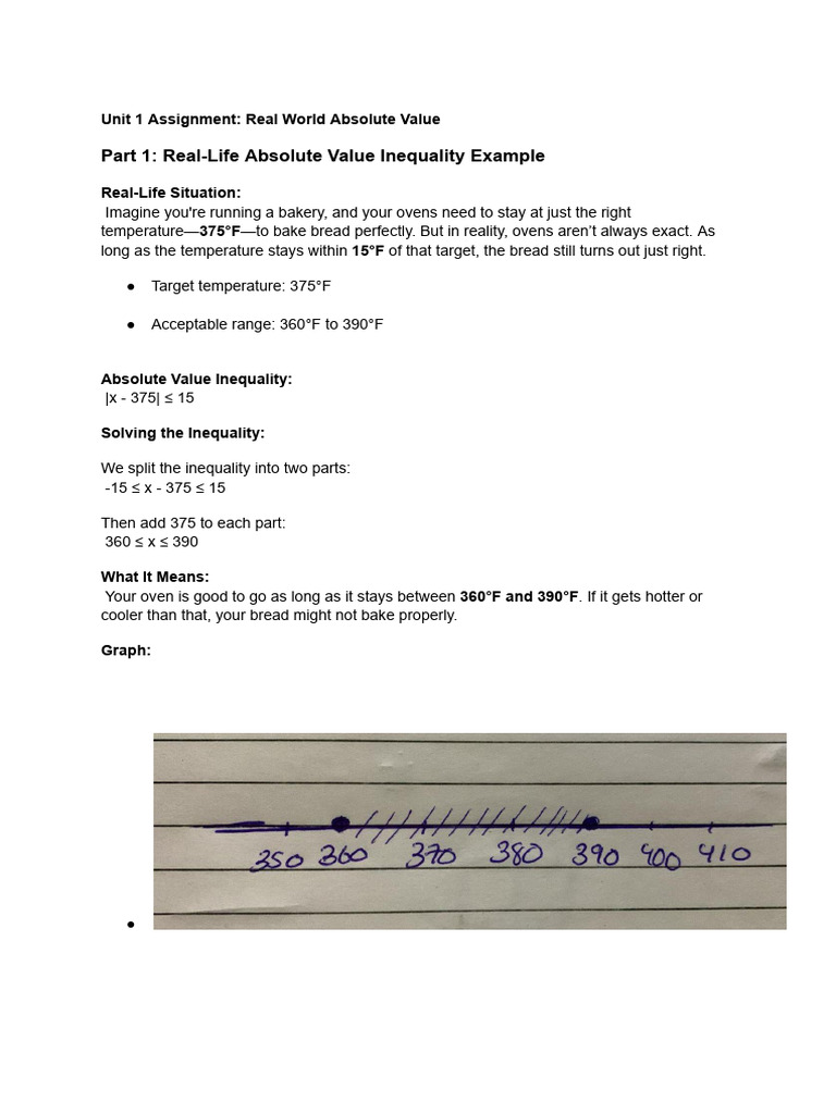 Real-World Absolute Value Examples | PDF